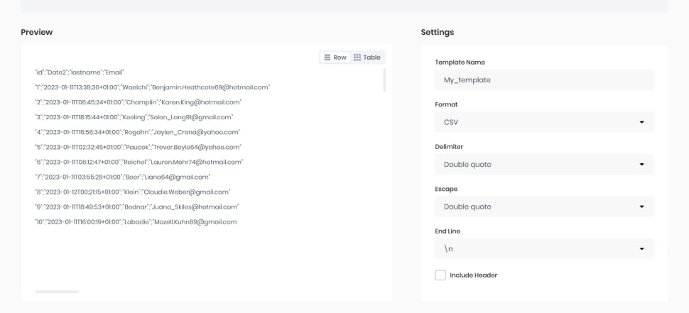Data Generator | CSV, SQL, JSON, XML, Excel